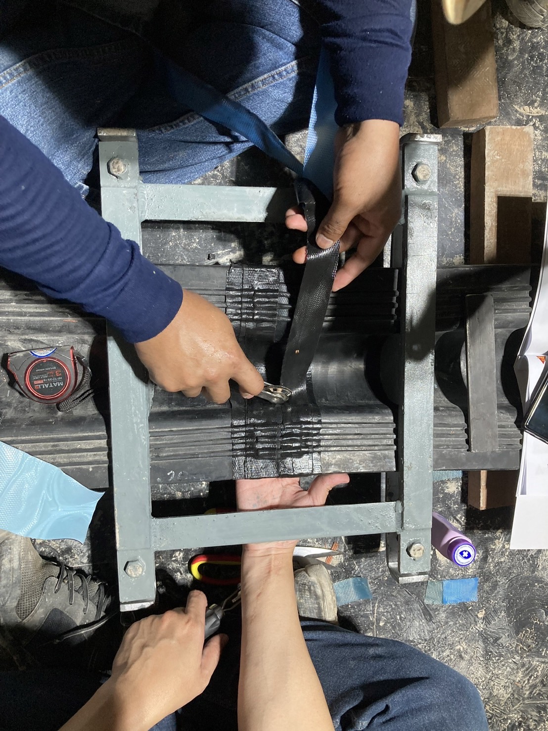 งานเชื่อม Omega Joint อุโมงค์รถไฟ้า MRT - planbmultitech