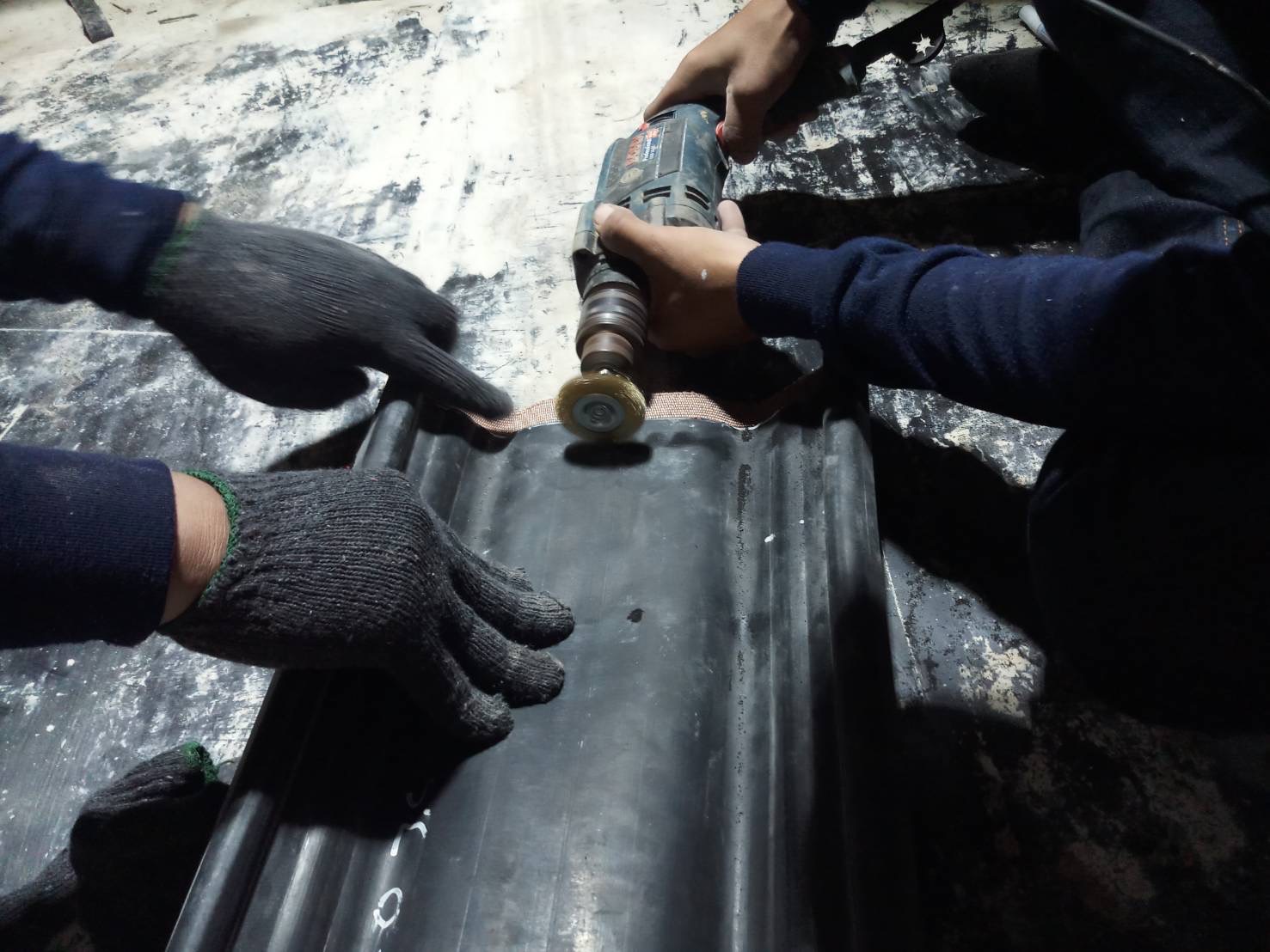 งานเชื่อม Omega Joint อุโมงค์รถไฟ้า MRT - planbmultitech